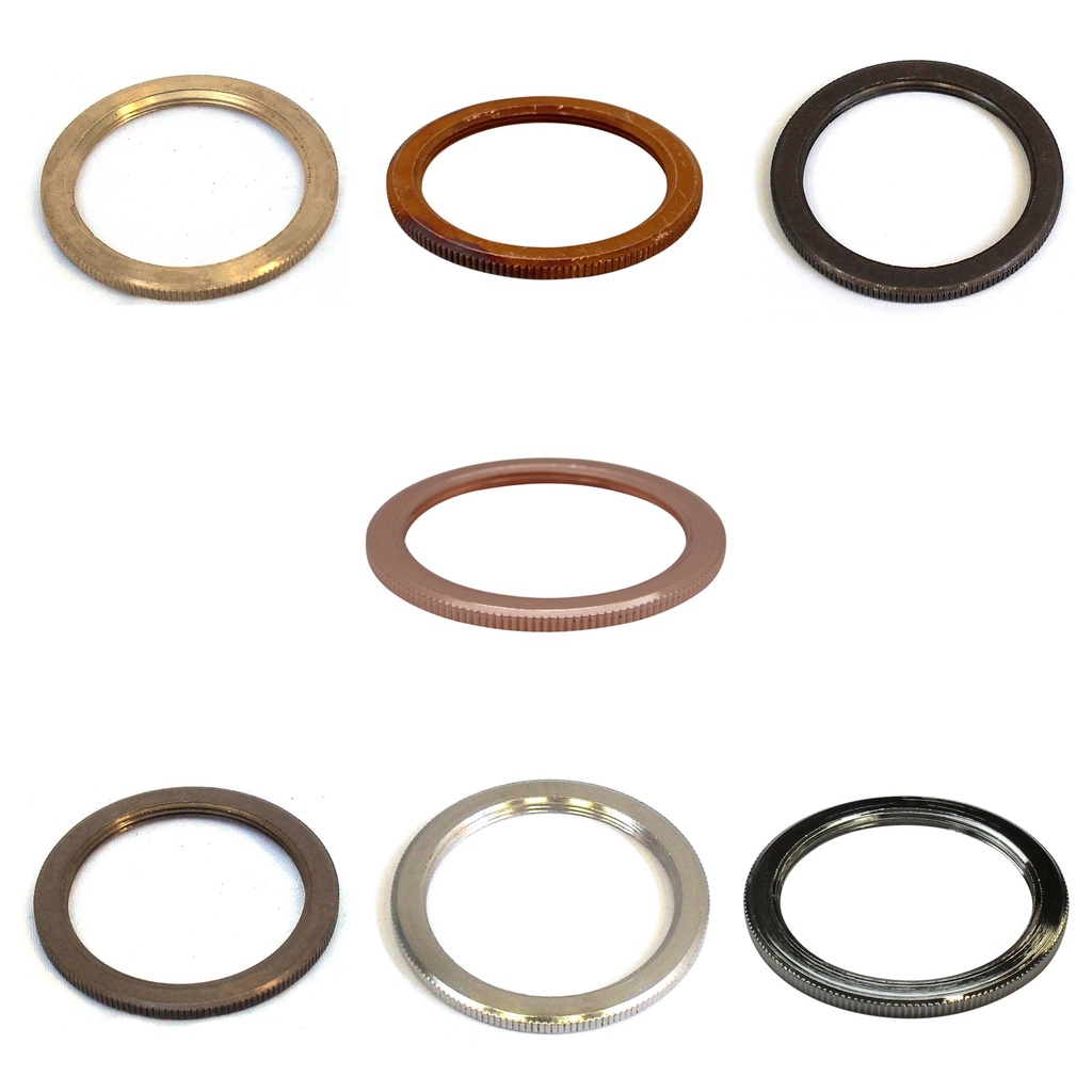 Milled Metal ES Shade Ring | Lampfix