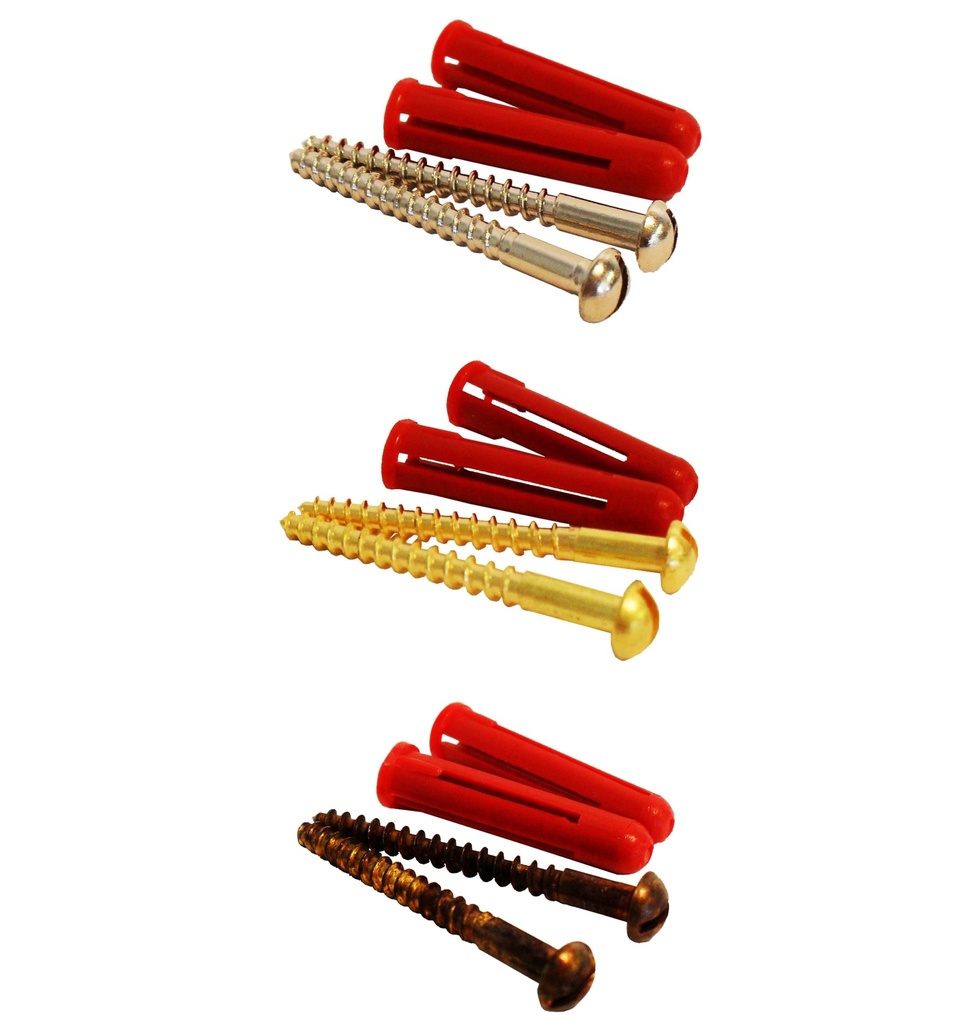 Fixing Pack - Dome Head Slotted Screw 2-Pack | Lampfix