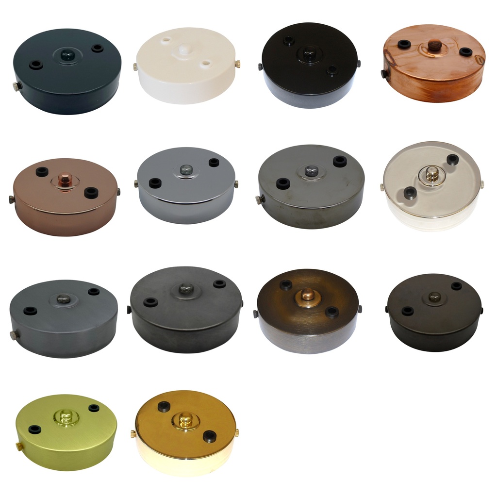 2-Outlet Ceiling Rose 100mm | Lampfix