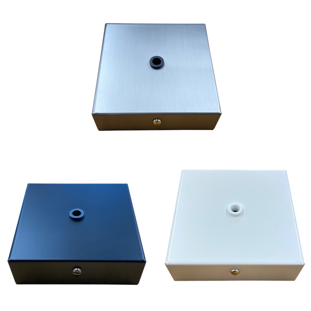 1-Outlet Square 100mm Ceiling Rose | Lampfix