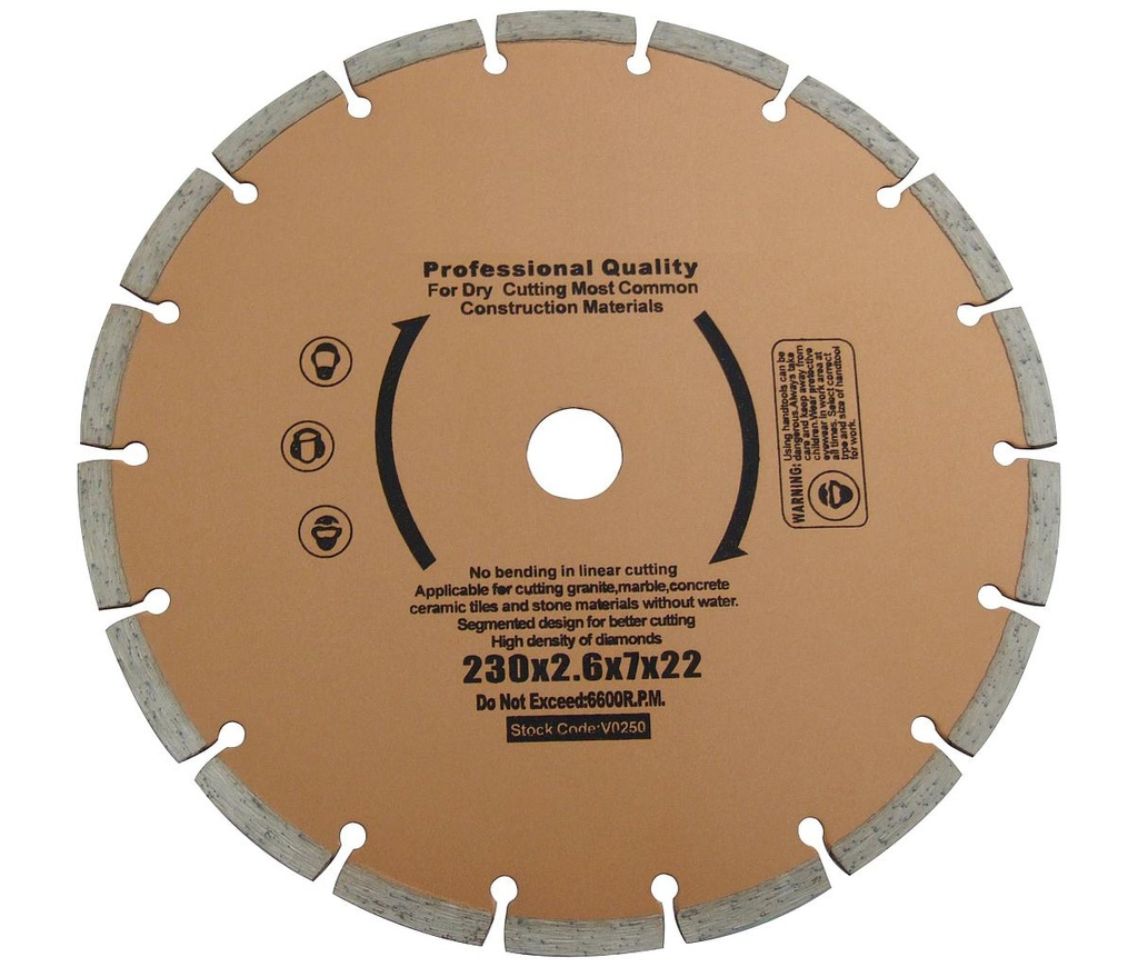Diamond Cutting Blade 9"/230mm (Dry) | Lampfix